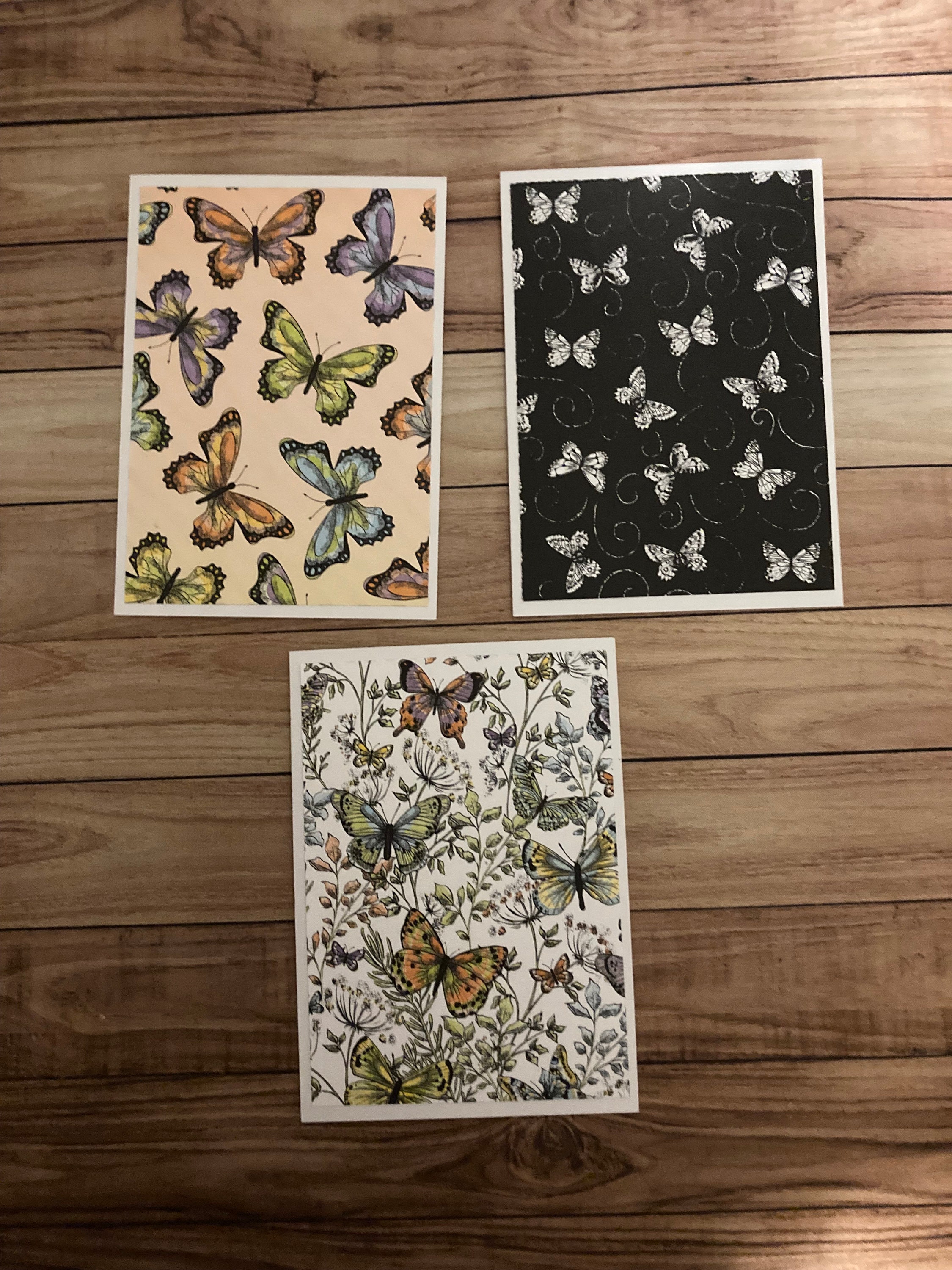 SU Botanical Butterfly Note Cards Handmade Note Cards Note - Etsy