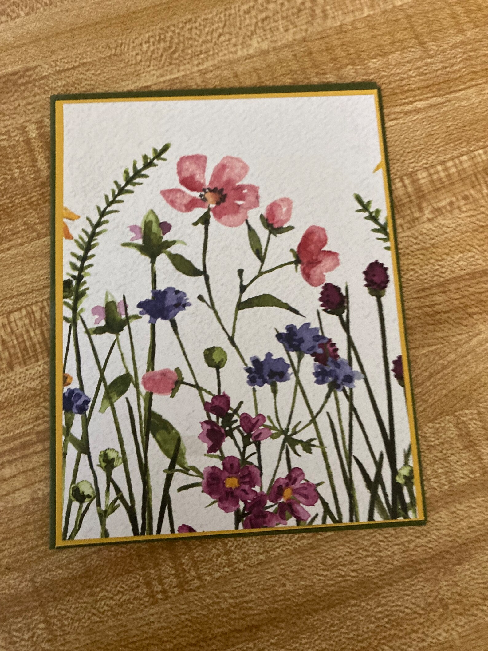 SU Dainty Flowers Note Cards, Handmade A2 Note Cards, Blank Note Cards ...