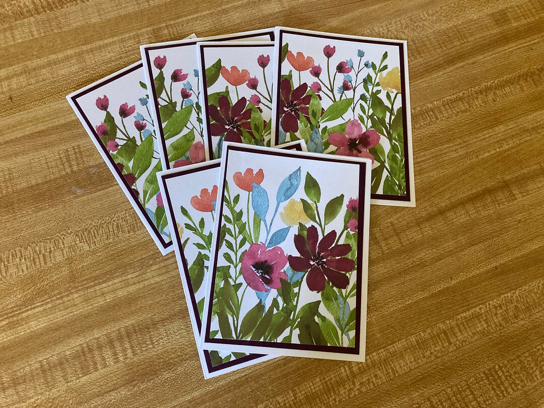 SU Awash in Beauty Note Cards, Handmade A2 Note Cards, Blank Note Cards ...