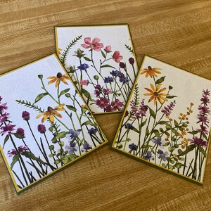 SU Dainty Flowers Note Cards, Handmade A2 Note Cards, Blank Note Cards ...