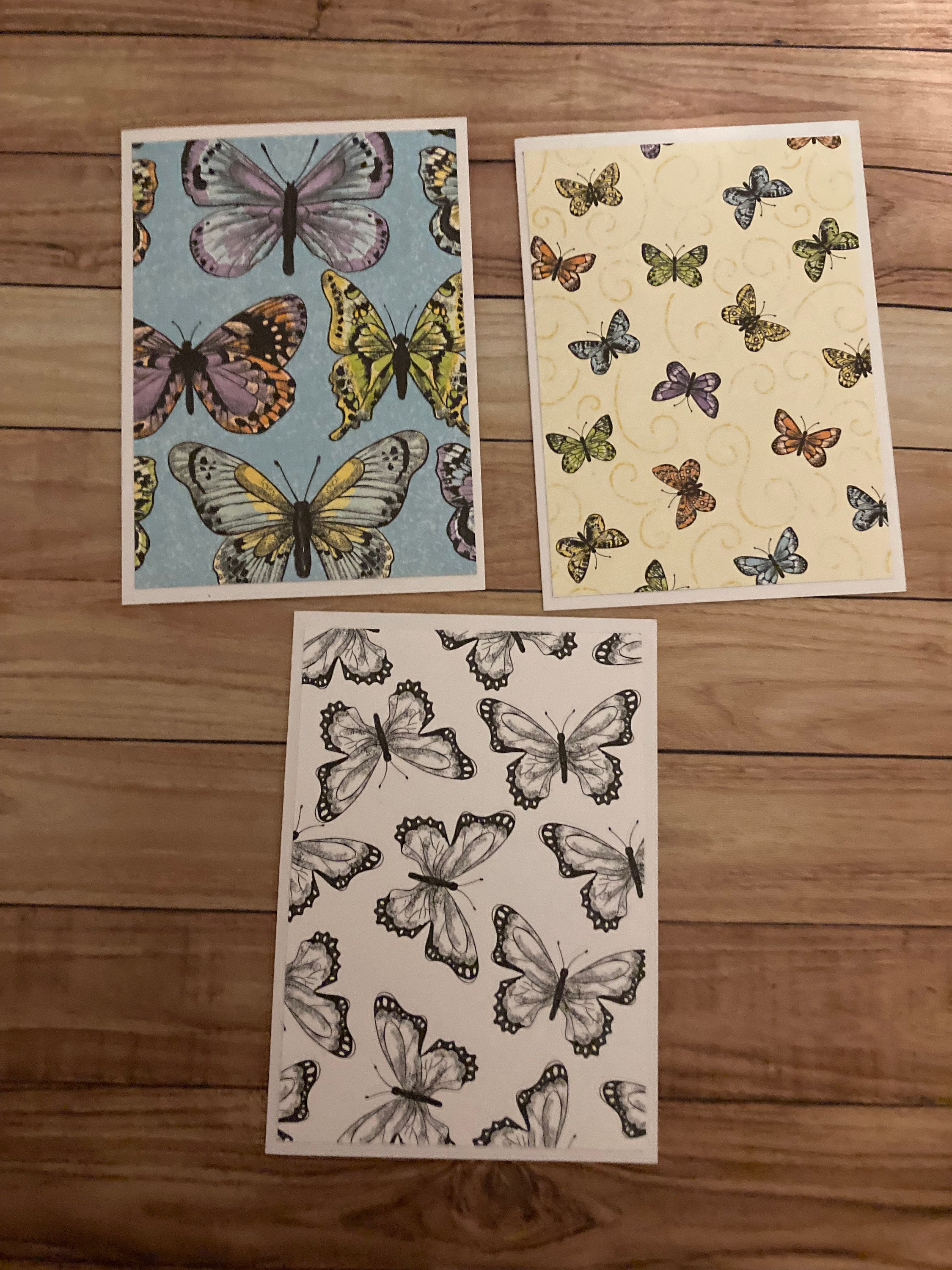 SU Botanical Butterfly Note Cards Handmade Note Cards Note - Etsy