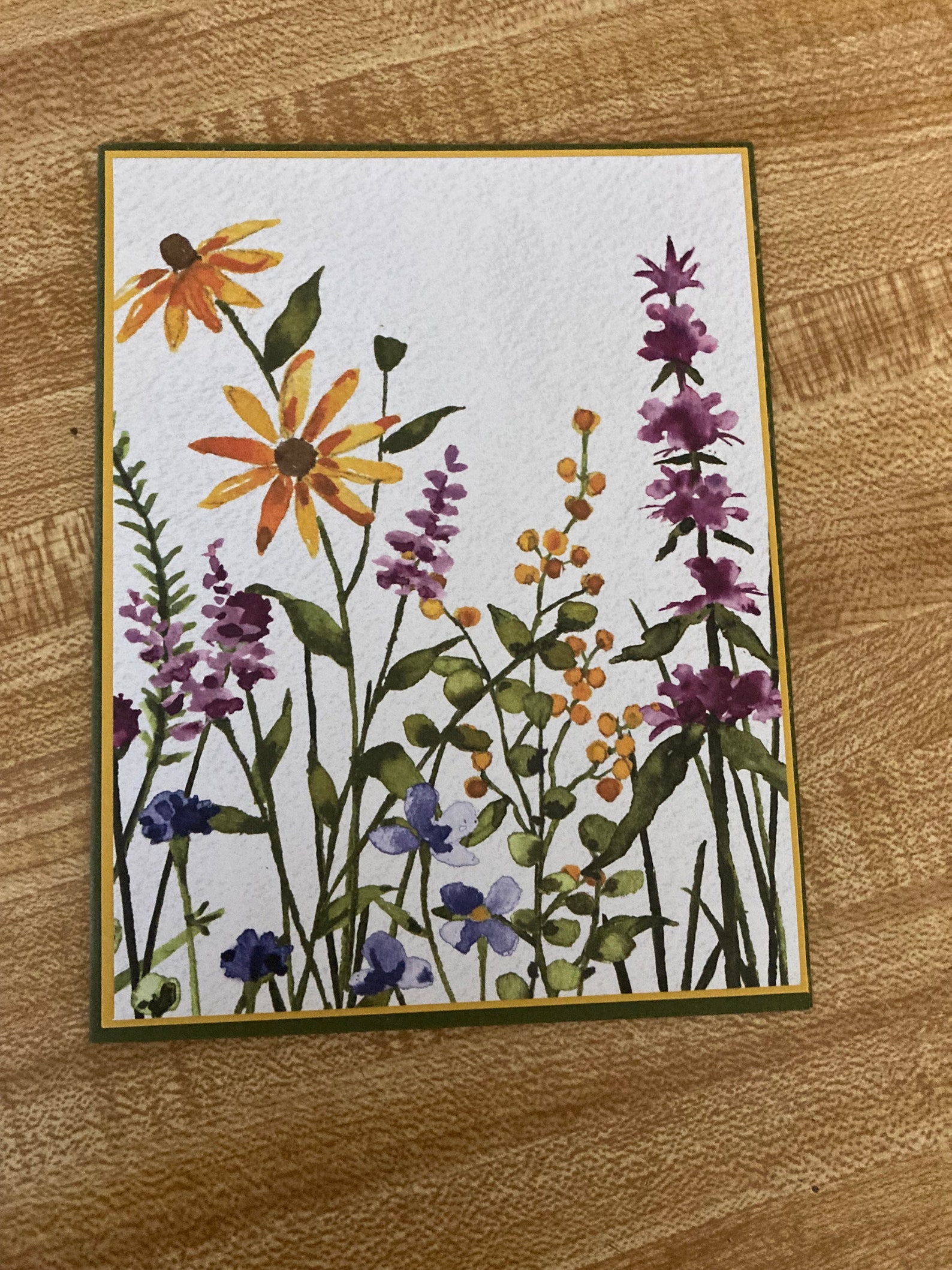 SU Dainty Flowers Note Cards, Handmade A2 Note Cards, Blank Note Cards ...