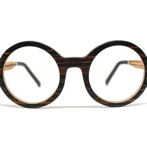 Vintage Round Wood Eyeglasses: Sandalwood Optical Frames - Etsy