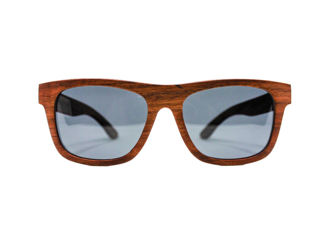 Wayfarer Style Real Wood Sunglasses With Polarized Lenses - Etsy