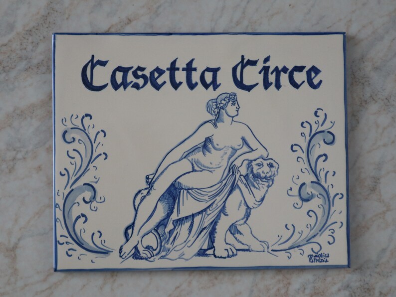 Italian Ceramic Address Tile, Personalized Sign Civic Number, Home ...