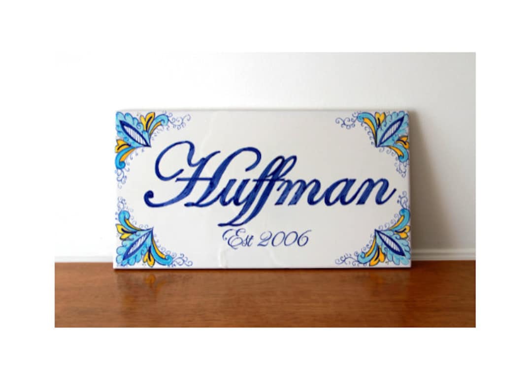 Italian Ceramic House Number, Signs for Home, Personalized Tile ...
