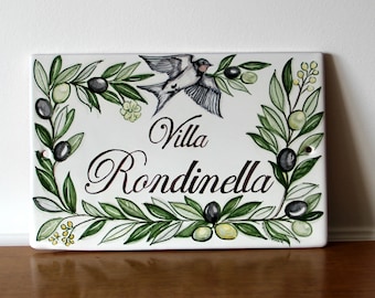 Ceramic House Plaque - Etsy