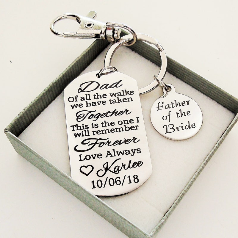 Father Keychain - Etsy