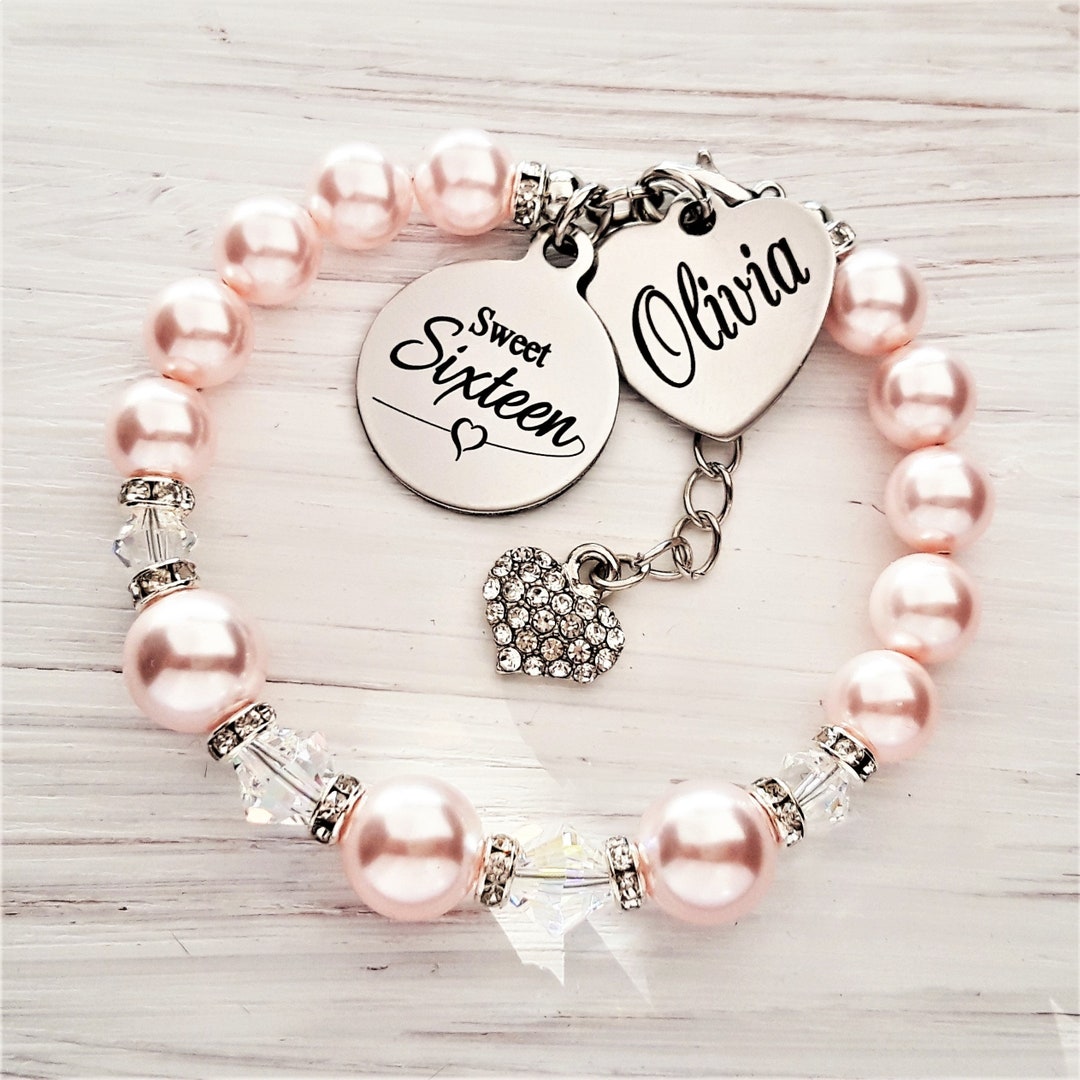 Sweet Sixteen Bracelet , Sweet 16 Gift, Sweet 16 Gift for Daughter ...