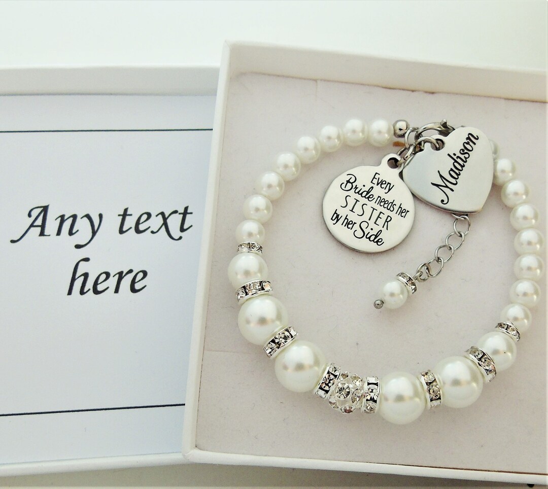 Sister Gift for Wedding Favor, Gift for Sister, Gift From Bride to Her ...