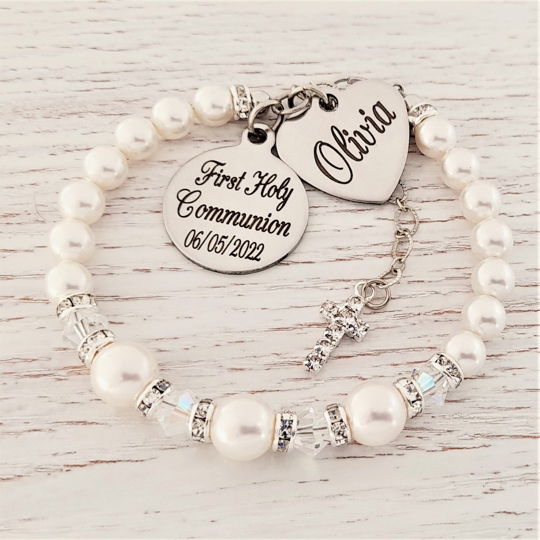 First Communion Gift, Communion Gift for a Girl, Personalized Communion ...