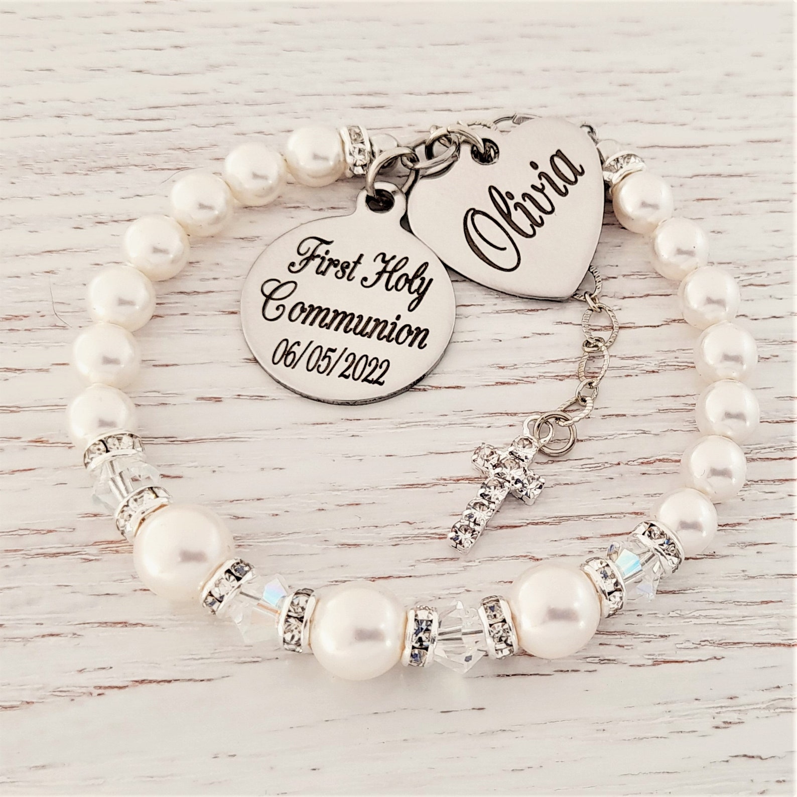 First Communion Gift, Communion Gift for a Girl, Personalized Communion ...