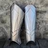 Fantasy Leg Armor, Warrior Steel Leg Greaves, Pair of Leg Protection ...