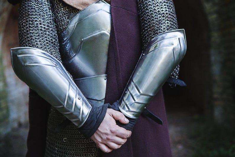 Steel Bracers for Thor Cosplay, LARP and Fantasy Warrior Armor ...