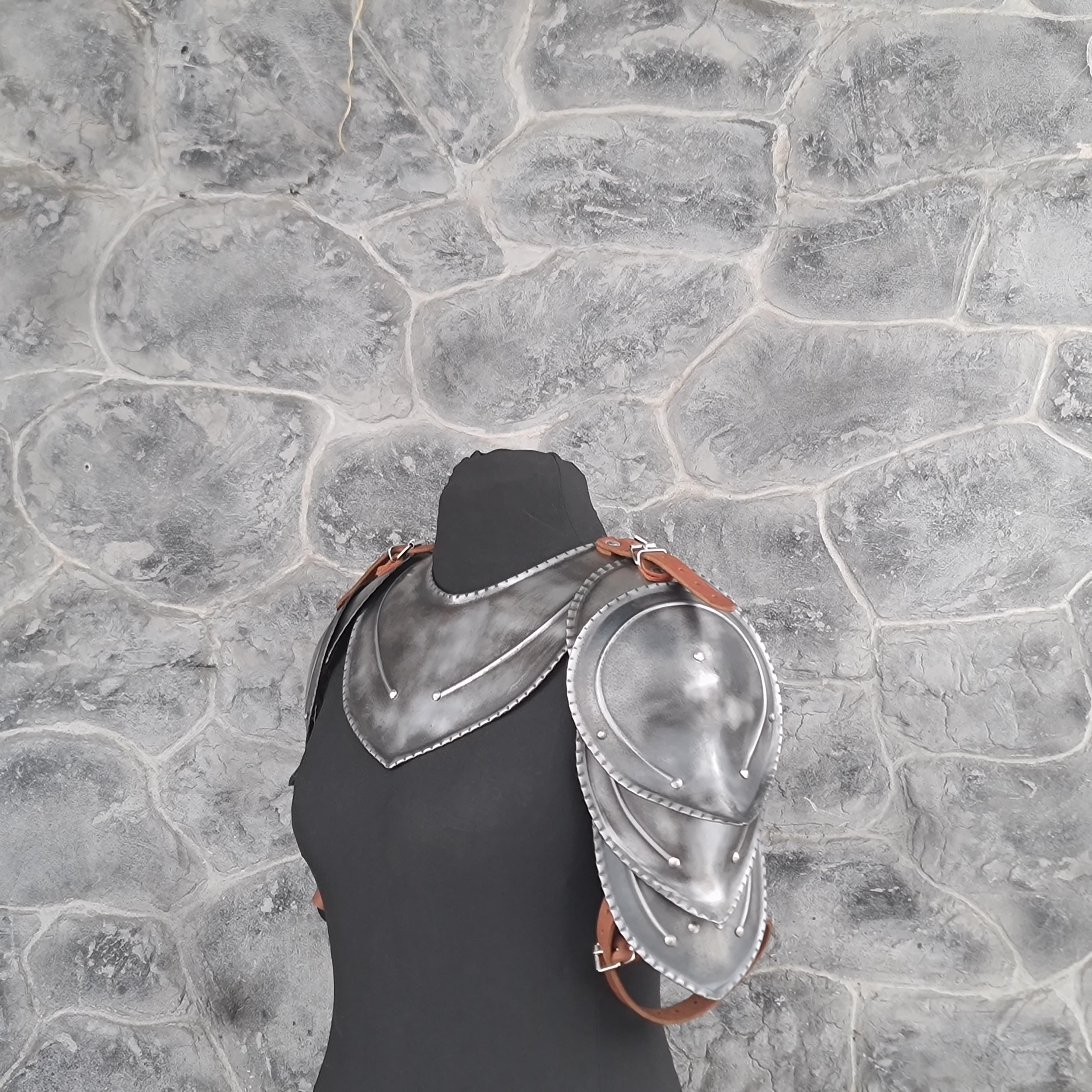 Elf Shoulders and Gorget, Elven Armor, Warrior Knight, Pauldrons ...