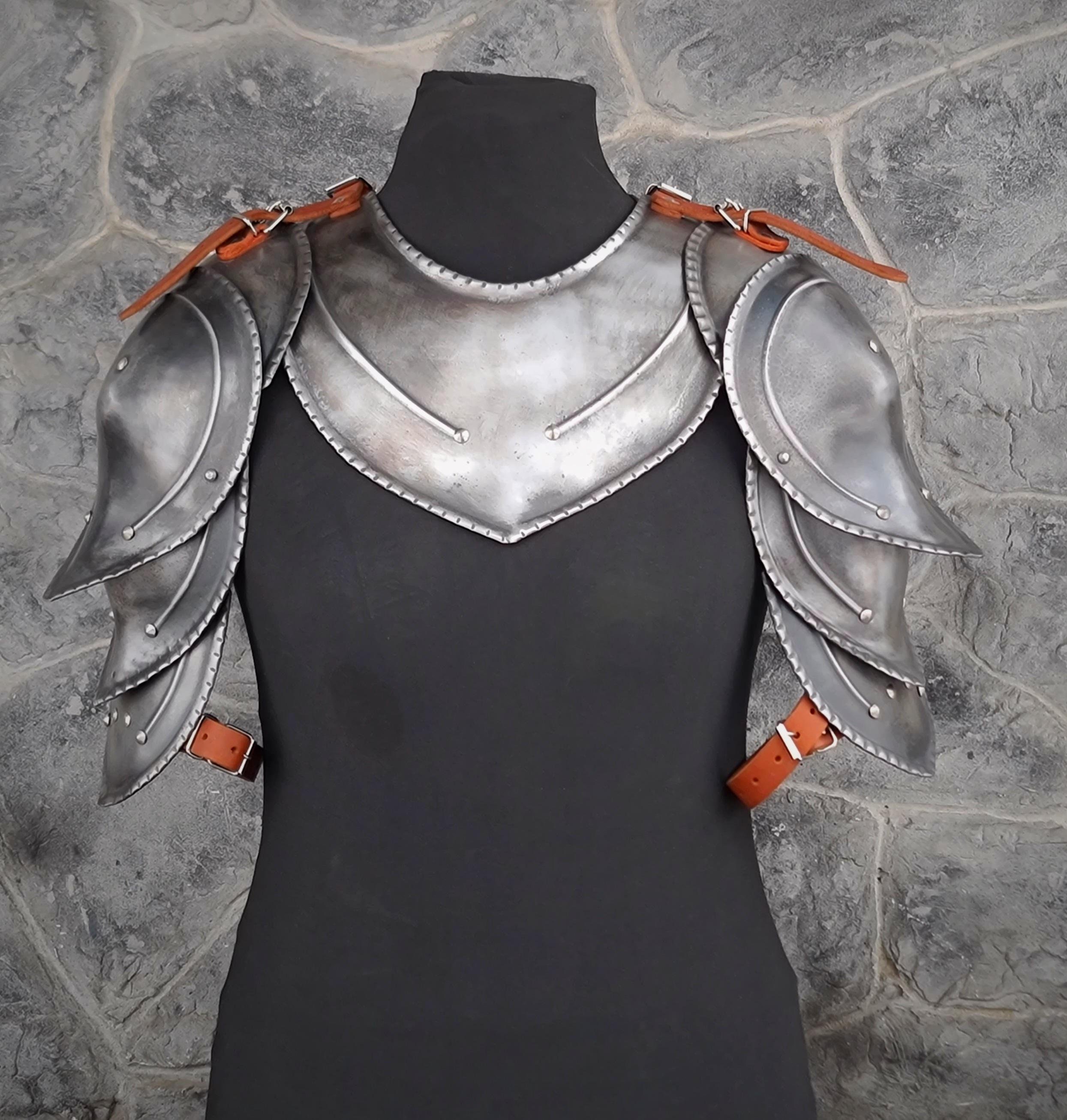 Elf Shoulders and Gorget, Elven Armor, Warrior Knight, Pauldrons ...
