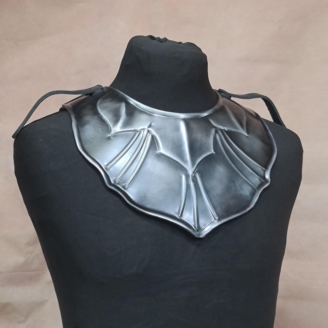 Scale Style Gorget, Embossed Collar, Fantasy Neck Protection, LARP ...