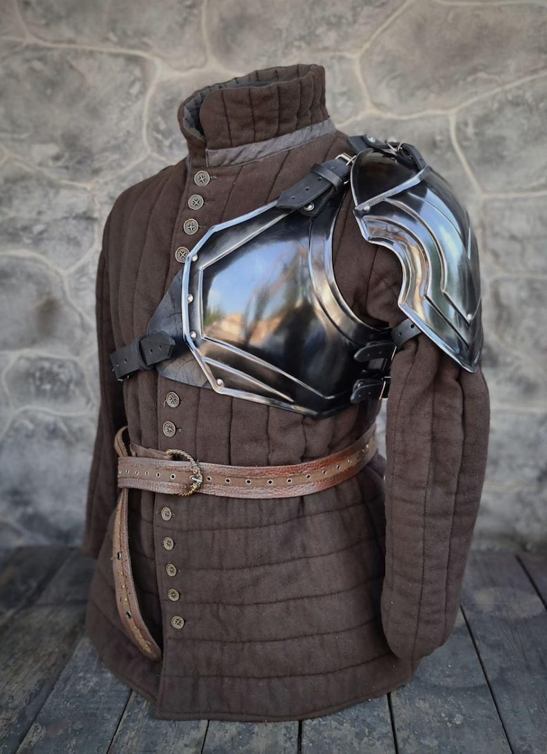 Blackened Steel LARP Armor Set – Dark Warrior Quarter Cuirass ...