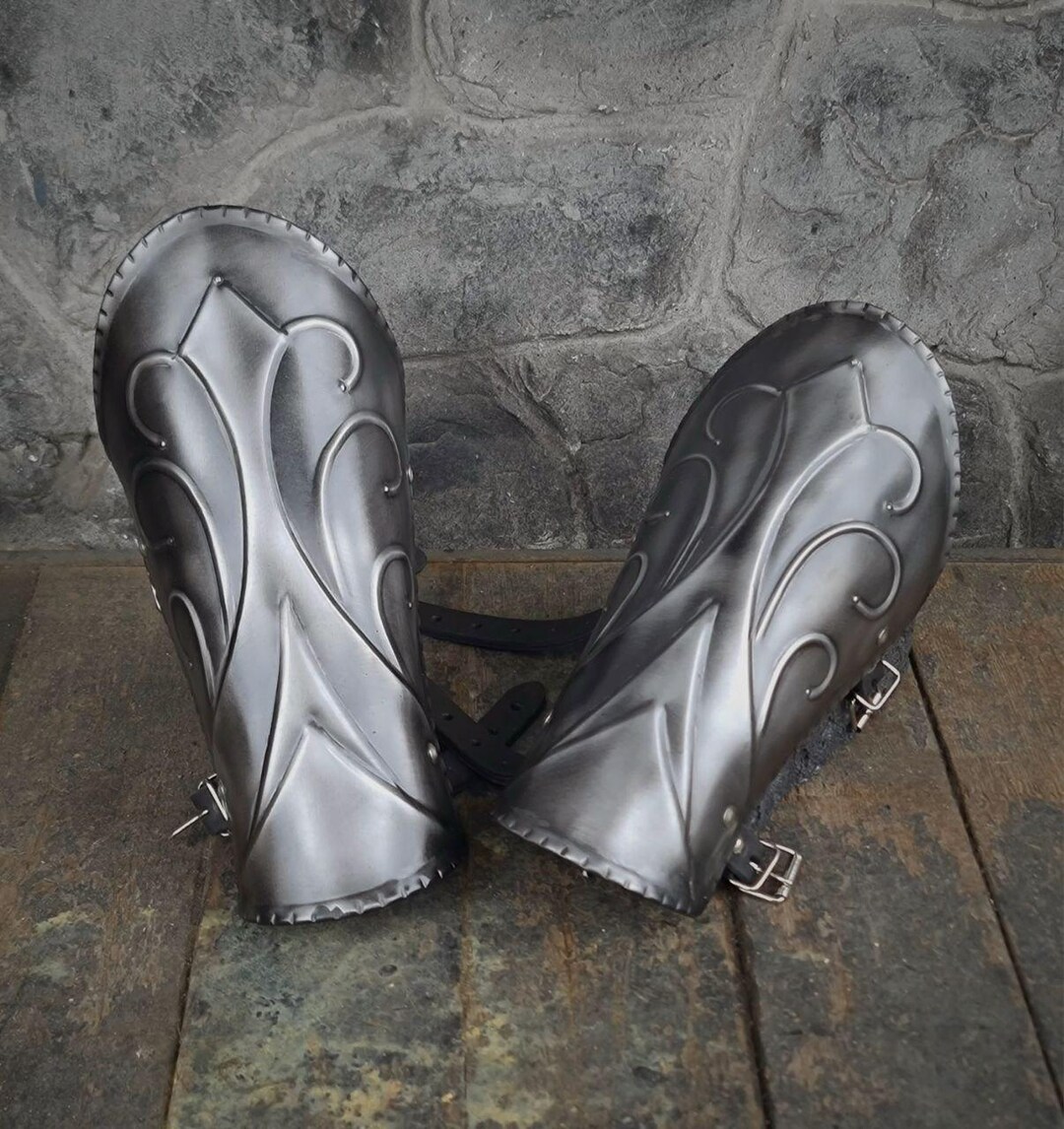 Draw Elven Bracers, Steel Armor, Dark Elf Fantasy Warrior Vambracers ...