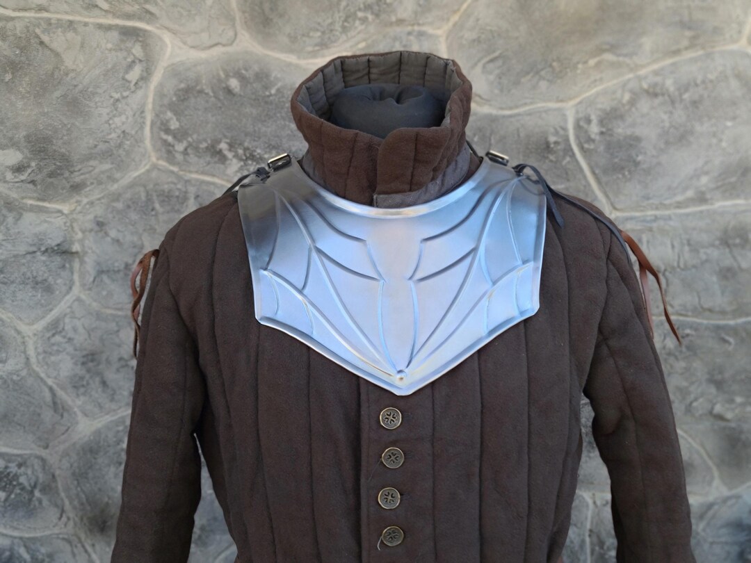 Embossed Dragon Steel Gorget: LARP Knight Neck Armor - Etsy