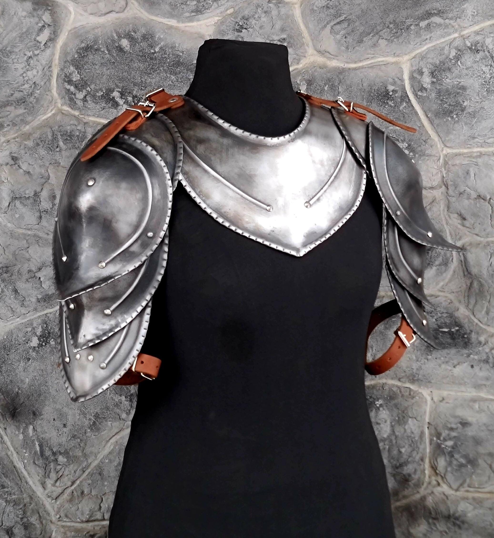 Elf Shoulders and Gorget, Elven Armor, Warrior Knight, Pauldrons ...