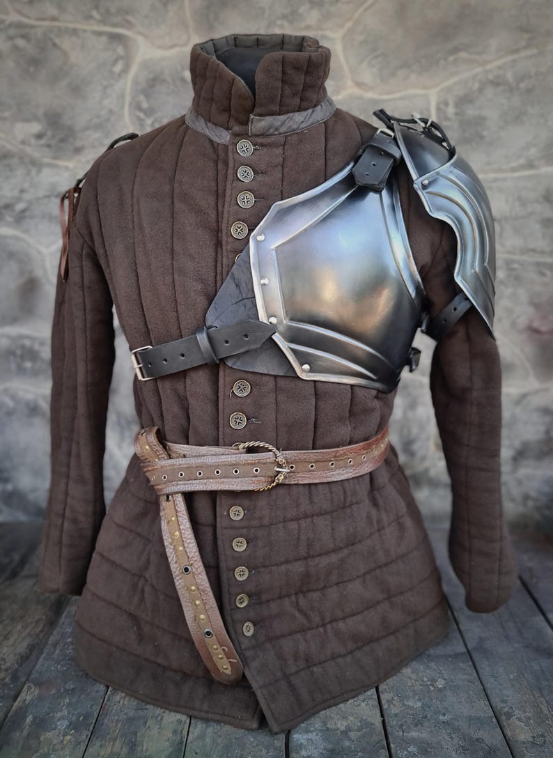 Blackened Steel LARP Armor Set – Dark Warrior Quarter Cuirass ...