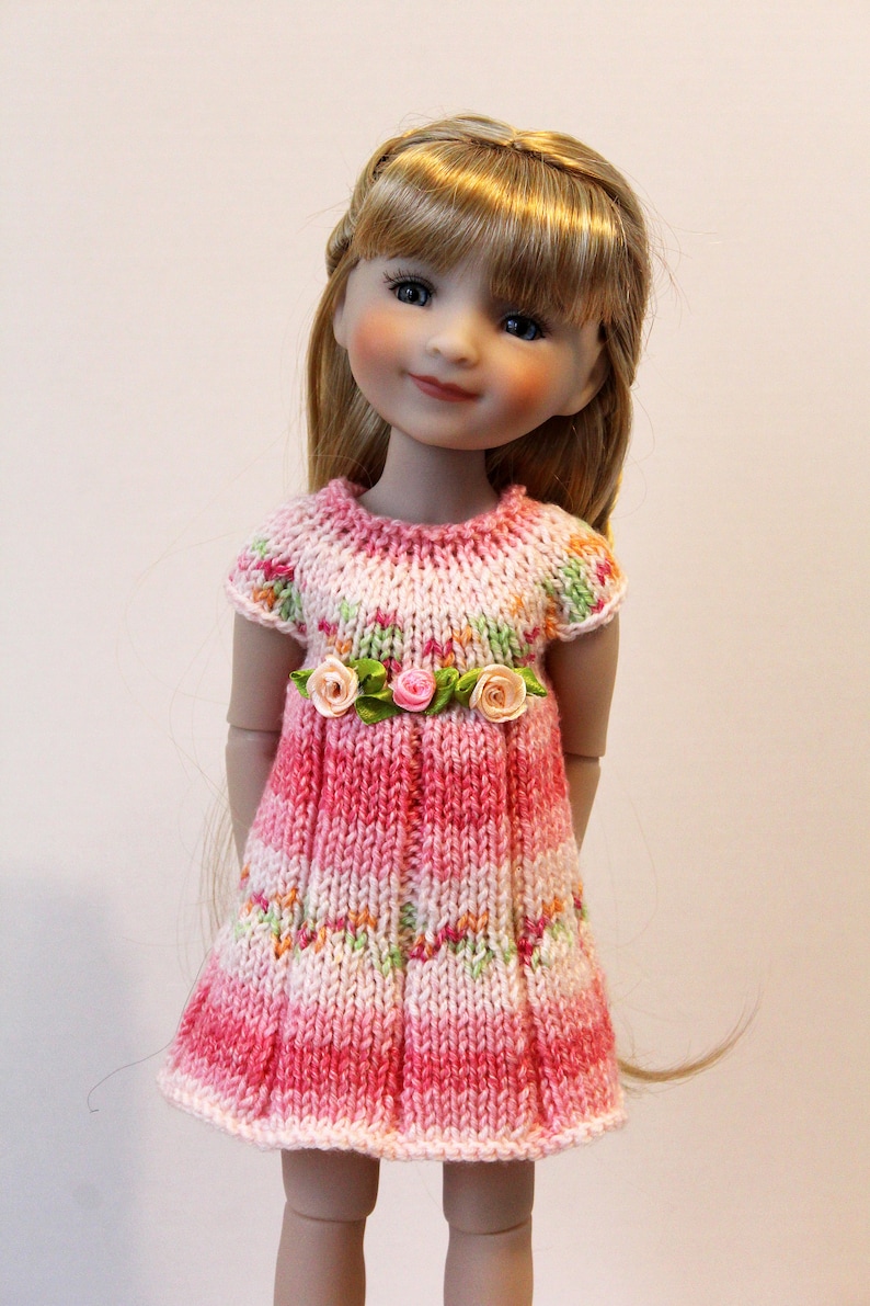 Knitting Pattern for Ruby Red Fashion Friends Dolls (14"). Tutorial for ...