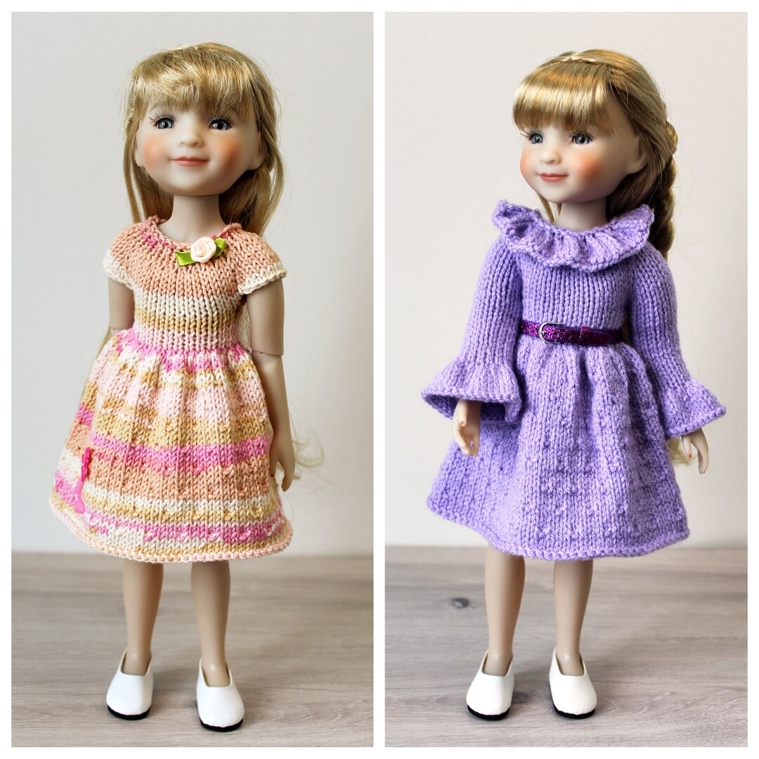 Knitting Pattern for Two Dresses for Ruby Red Fashion Friends Dolls (14 ...