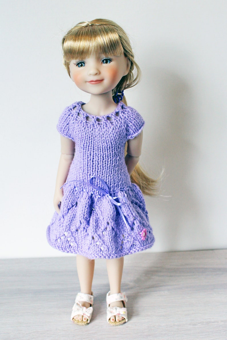 Knitting Pattern for Ruby Red Fashion Friends Dolls (14"). Digital ...