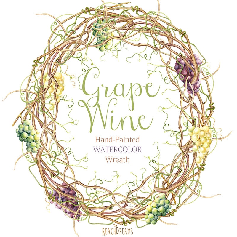 Grapevine Wreath Clipart Png