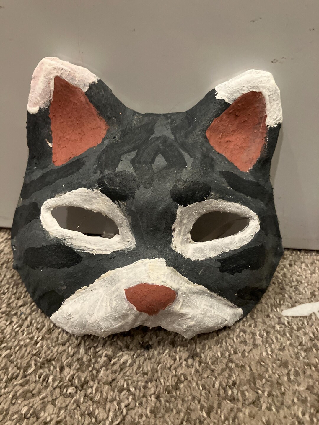 Jay Feather Warrior Cats Therian Mask Grey Cat Cosplay Mask - Etsy