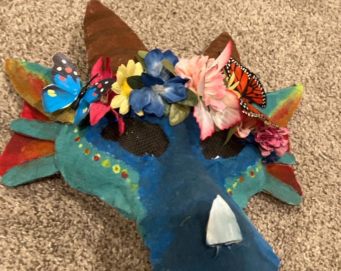 Wings of Fire Glory the Rainwing Therian Furry Cosplay Mask - Etsy