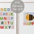 Colorful Name Sign Custom Cross Stitch PDF Pattern - Baby Nursery Wall ...