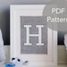 Colorful Name Sign Custom Cross Stitch PDF Pattern Baby Nursery Wall ...