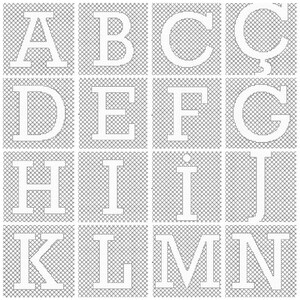 Monogram Letter M Blackwork Pattern PDF - Monochrome Embroidery ...
