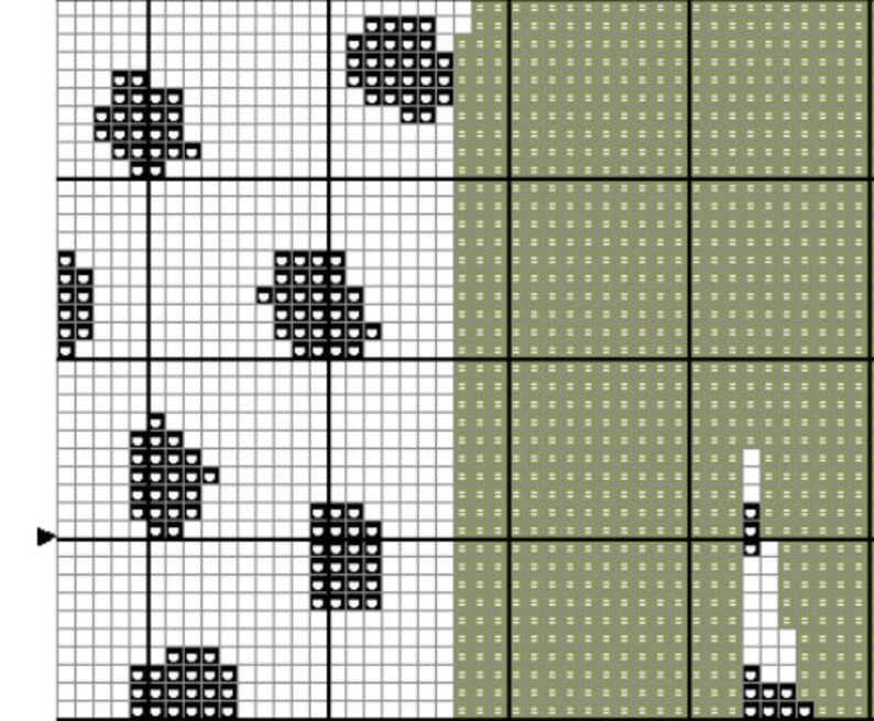 Letter M With Polka Dots Cross Stitch Pattern PDF - Cross Stitch ...