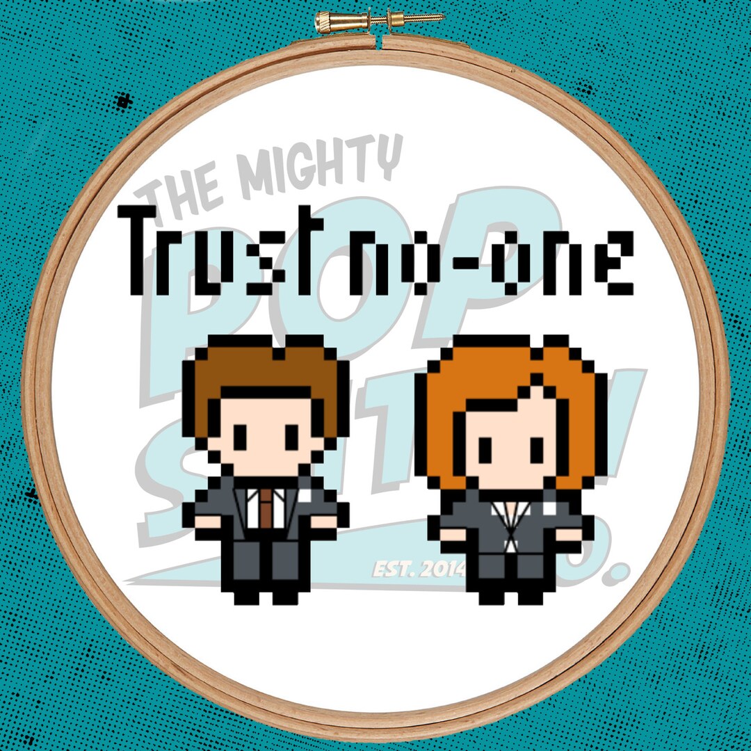 The X-files - Trust No-one - Cross Stitch (PATTERN ONLY) - Etsy