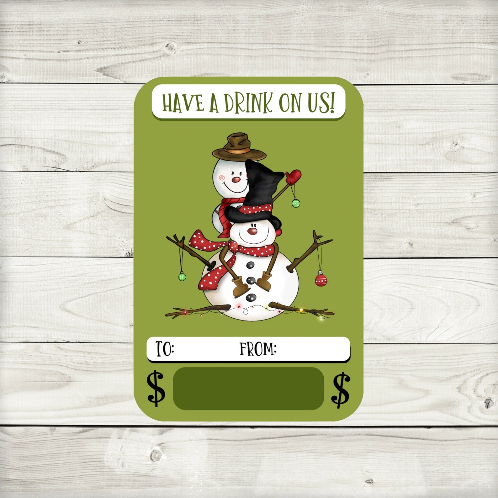 Funny Snowman Christmas Cash Money Holders Edition 2 - Etsy
