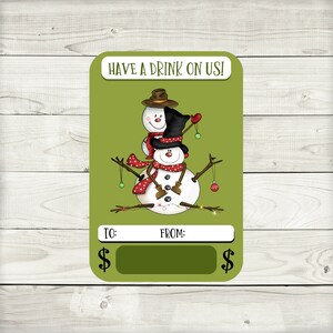 Funny Snowman Christmas Cash Money Holders Edition 2 - Etsy