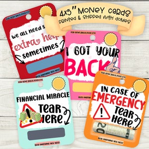 Emergency Funds Money Card Holders - Etsy