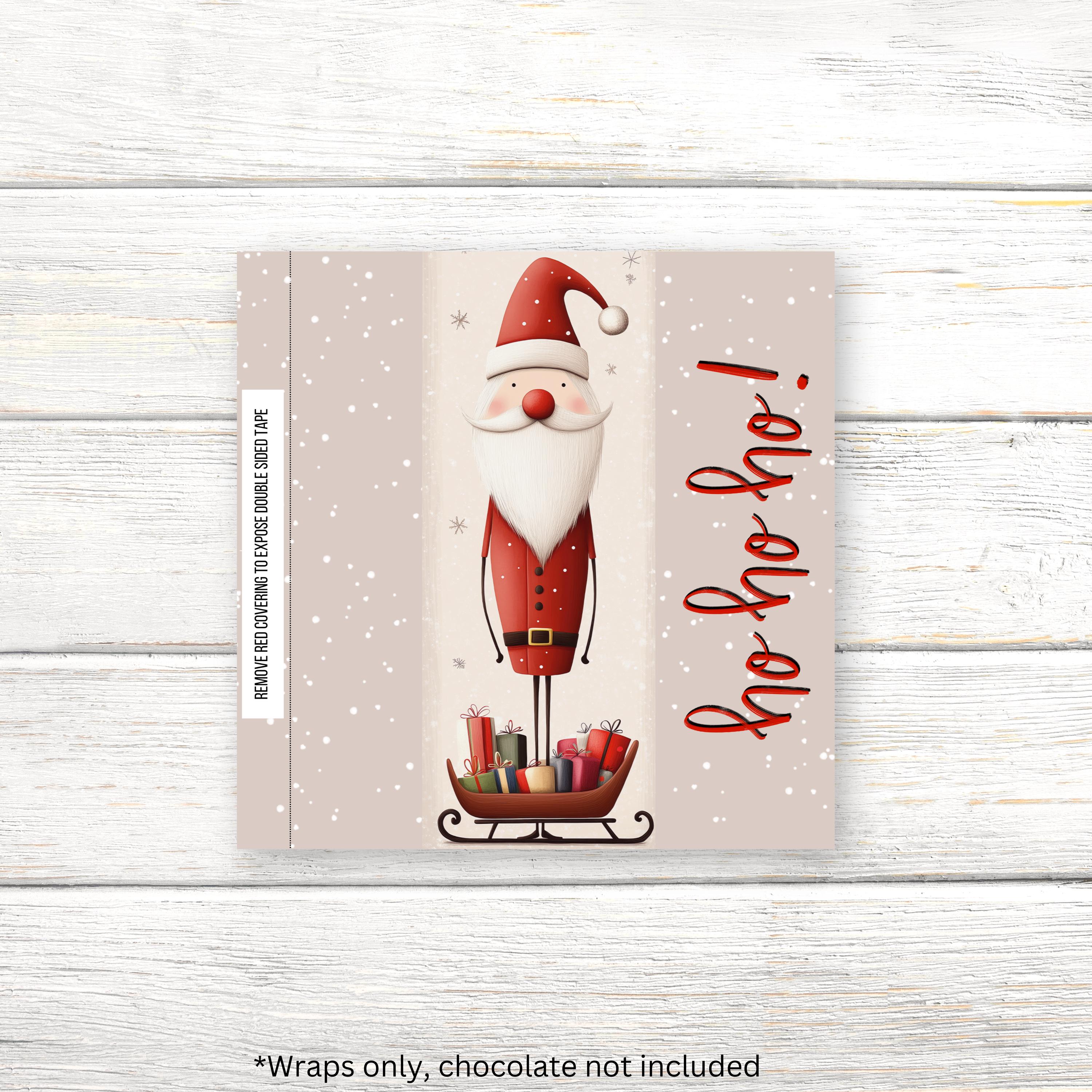 Nordic Santa Chocolate Bar Wrappers: Festive Holiday Party Favors - Etsy