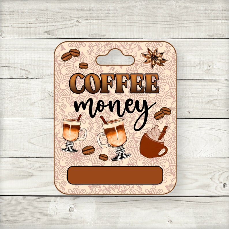 Thanks Latte Coffee Money Card Holders - Etsy