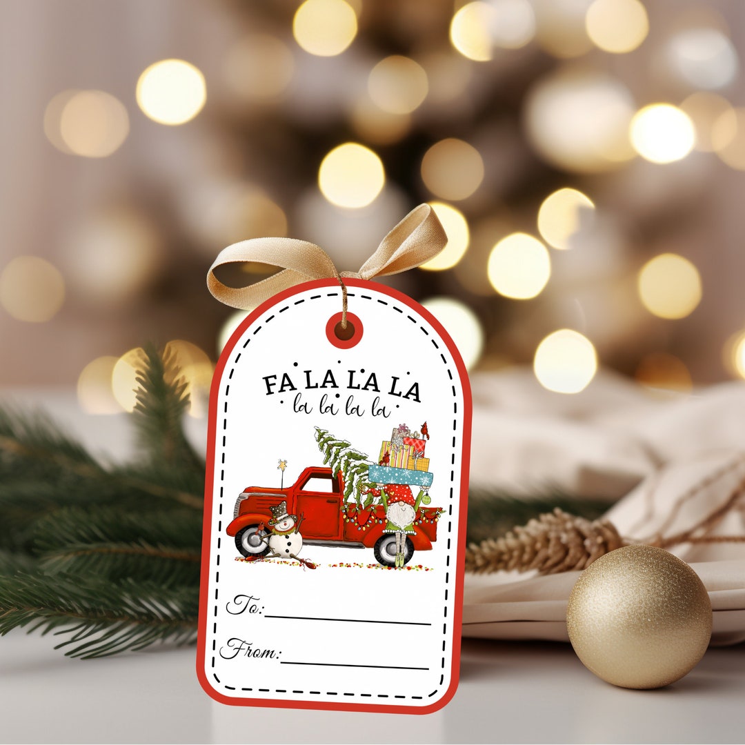Fa La La La Snowman Gift Tags (set of 6) - Etsy