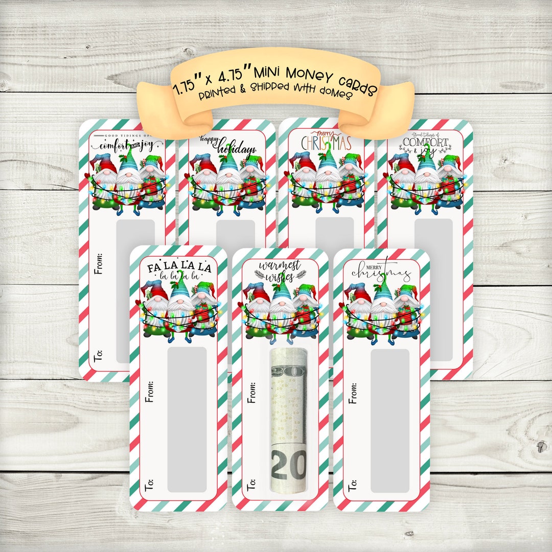 Christmas Gnome Money Card Holder: Holiday Cash Gift, Christmas Lit ...