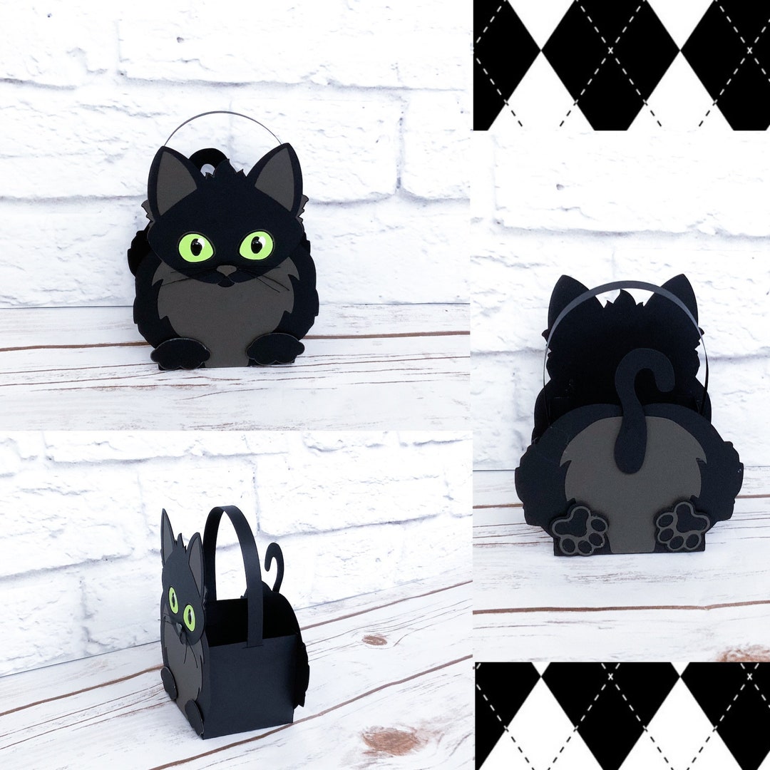 Black Cat Party Box|black Cat Halloween Party|black Cat Party Bag - Etsy