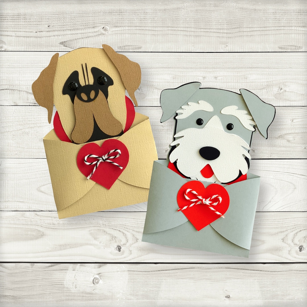 Dog Gift Card Holder/dog Invitations/mastiff Party/schnauzer Party ...