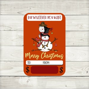 Funny Snowman Christmas Cash Money Holders Edition 2 - Etsy