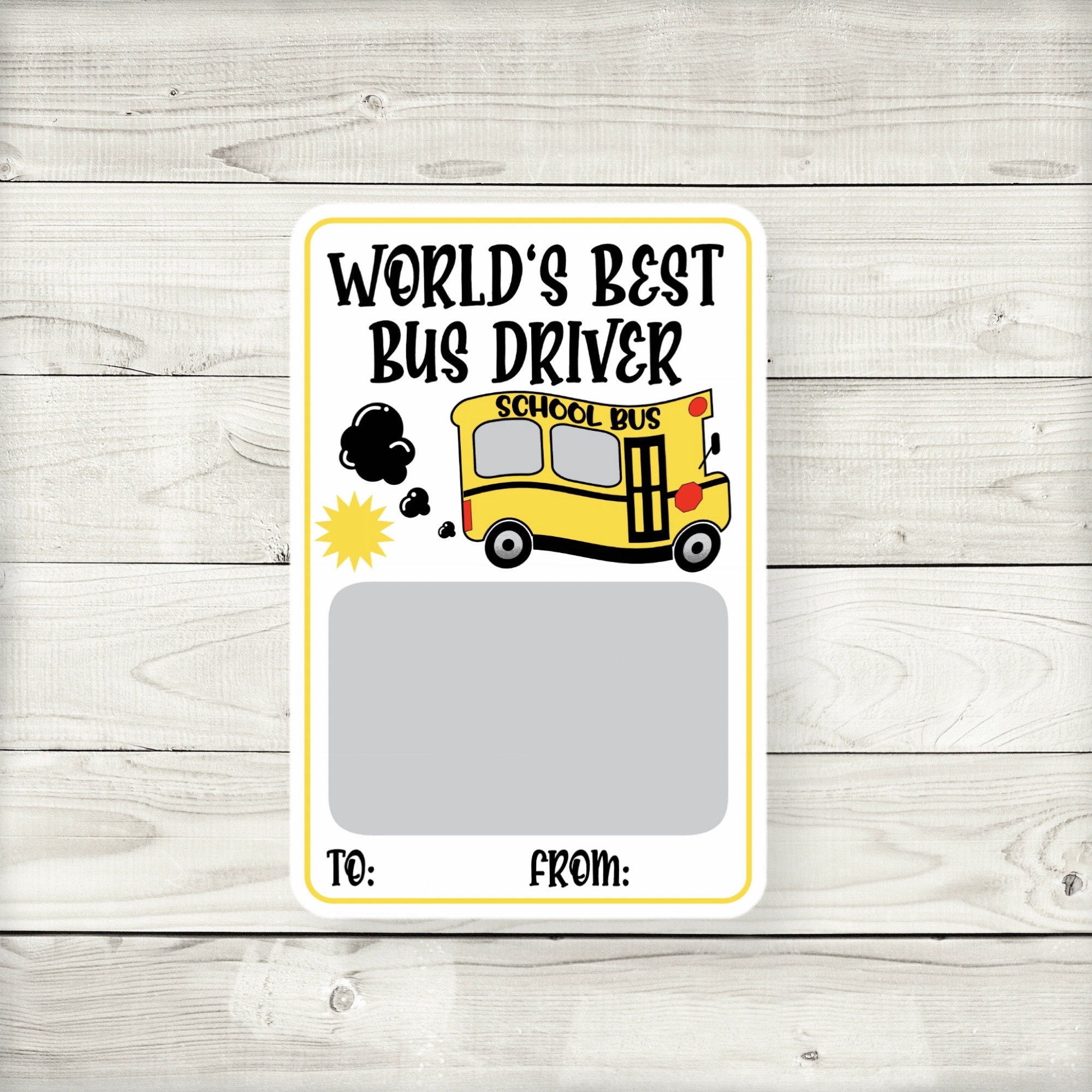 Bus Appreciation Gift Card Holders - Etsy