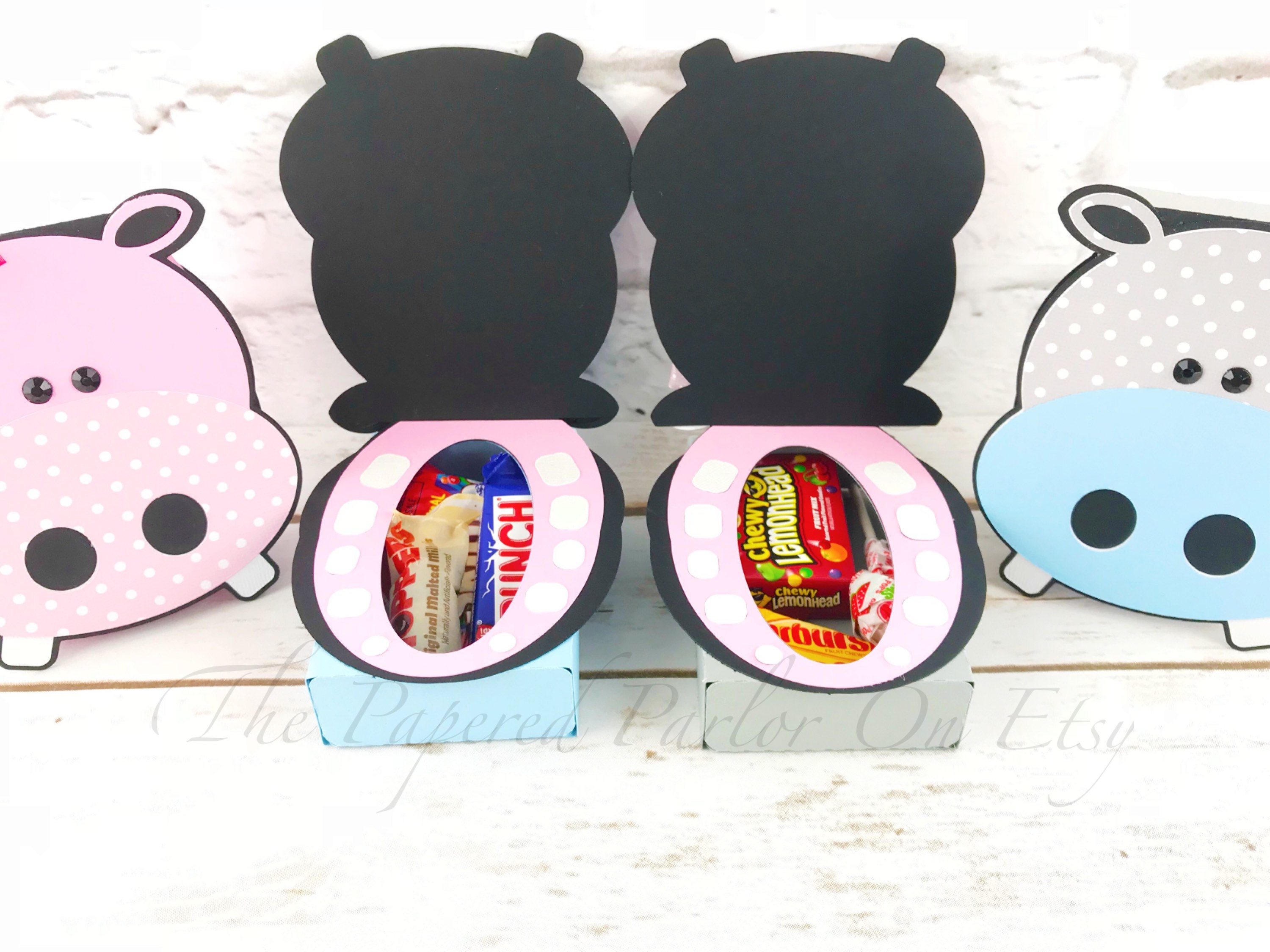 Hippo Party Bags/Hippo Party Box/Hippo Goody Bag/Hippo Goody | Etsy