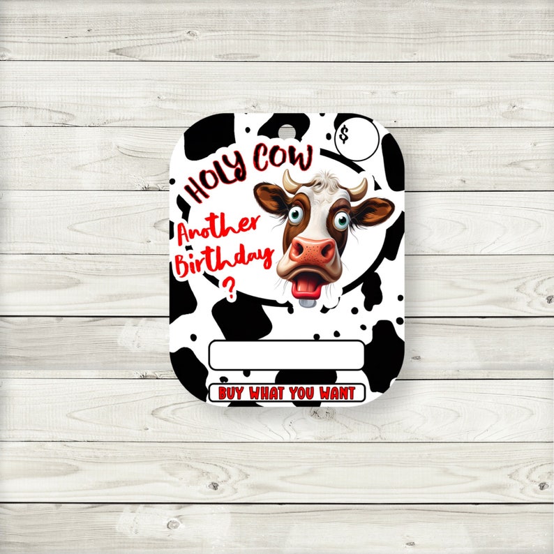 Happy Birthday Heifer Money Card Holder - Etsy